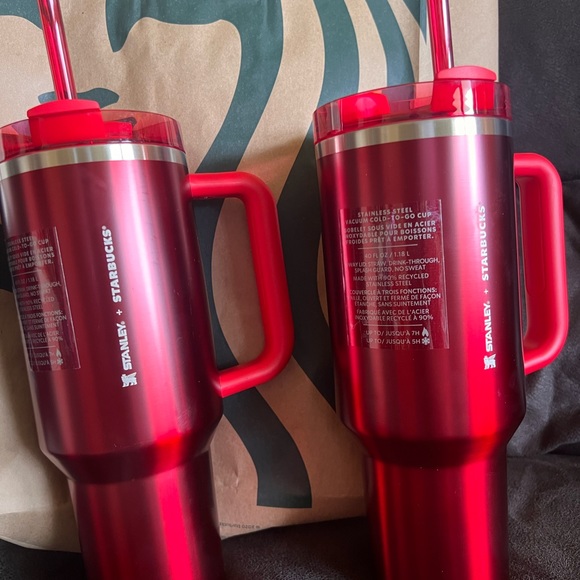 Starbucks | Kitchen | Starbucks Stanley Holiday 4 Ozred Tumbler 2023 ...